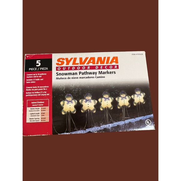 Sylvania | Holiday | Vintage Sylvania Outdoor Snowman Pathway Markers 5 ...